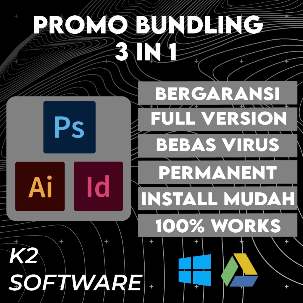 Jual BUNDLE 3 IN 1 PHOTOSHOP,ILLUSTRATOR,INDESIGN 2025 - CS6 Full ...
