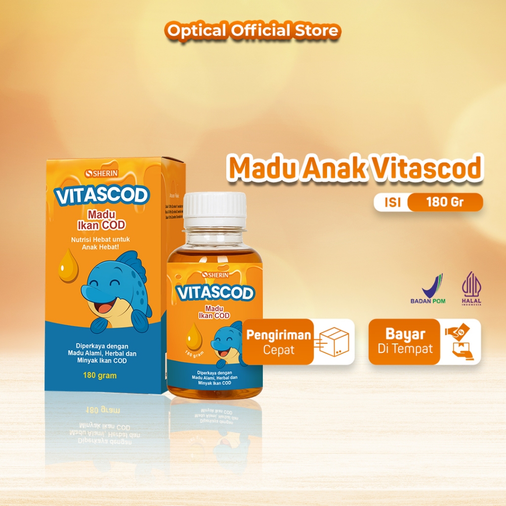 Jual Sherin - Madu Anak Vitascod Minyak Ikan Cod Mencerdaskan Anak isi ...