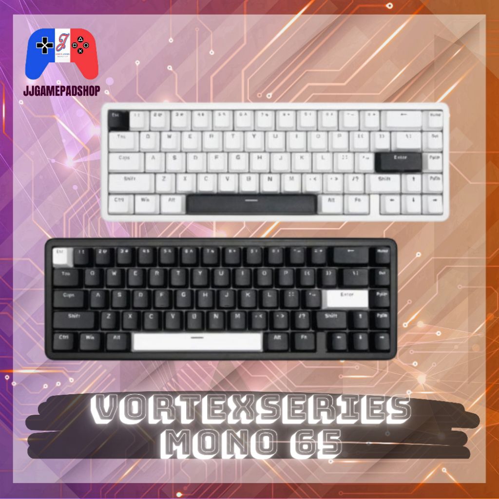 Jual Vortex Series Mono Gasket Mount Wired Gaming Keyboard 65% | Shopee ...