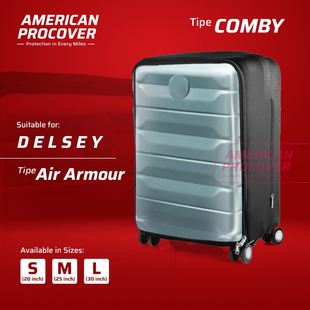 Jual American Procover Sarung Koper Kombinasi untuk Delsey Air Armour ...