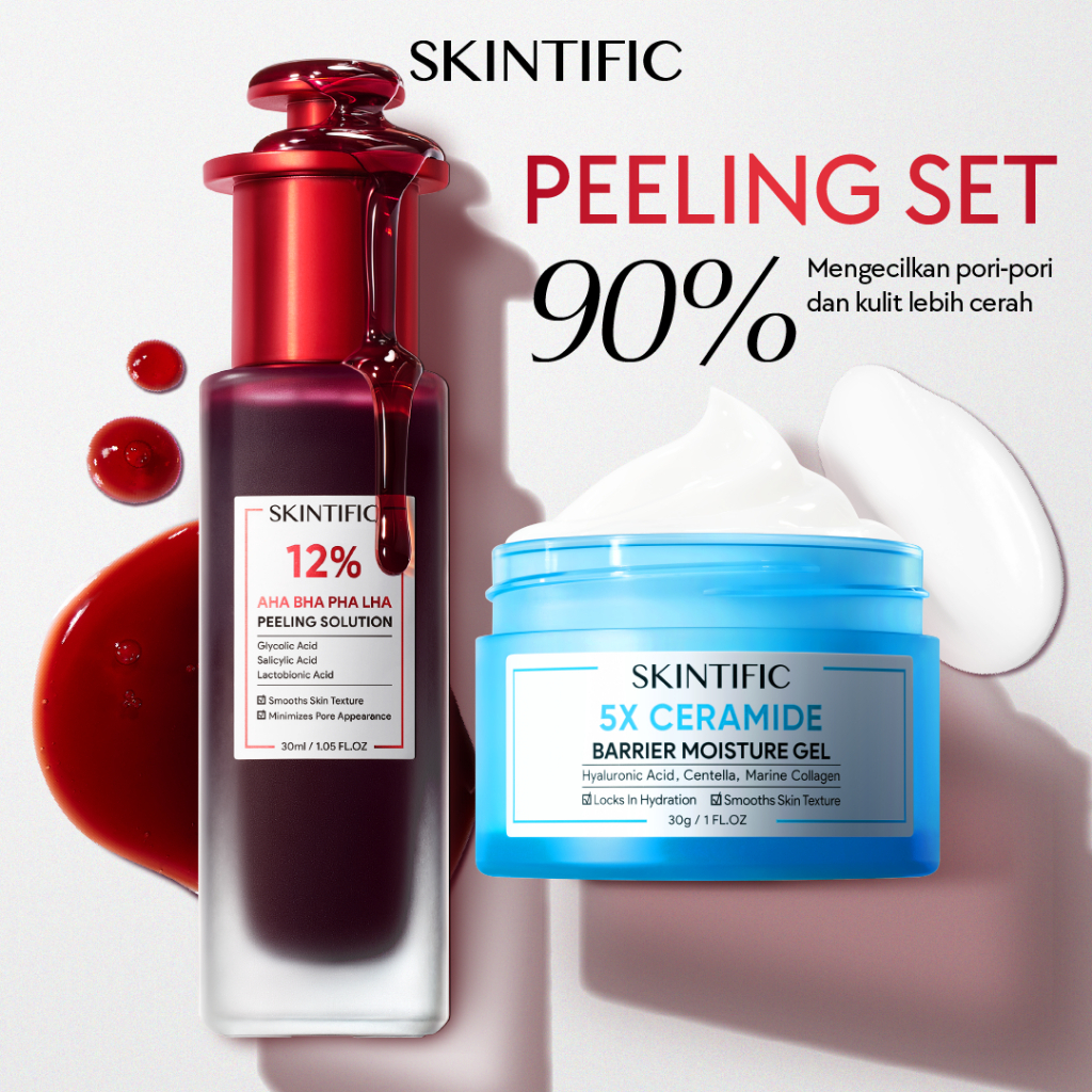 Jual [BPOM 2PCS] SKINTIFIC Peeling Exfoliating Set | 12% Acid Peeling ...
