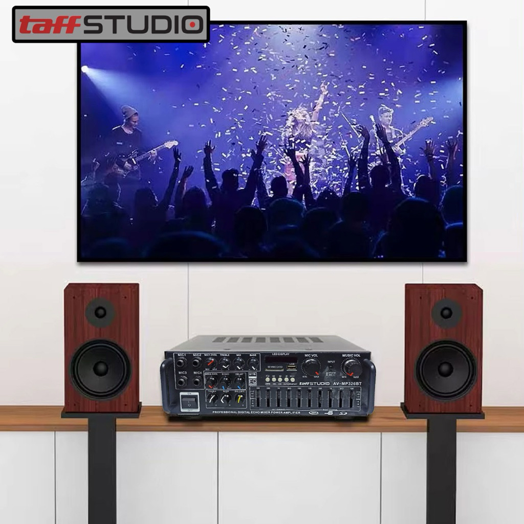 Jual TAFFSTUDIO Amplifier Mixer Audio Bluetooth USB Subwoofer Karaoke ...