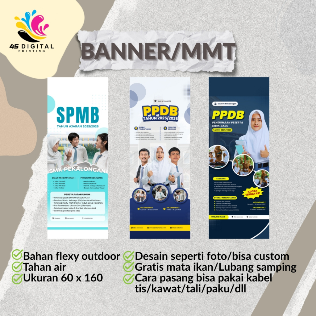 Jual Spanduk Ppdb Terlengkap & Harga Terbaru Mei 2026 | Shopee Indonesia