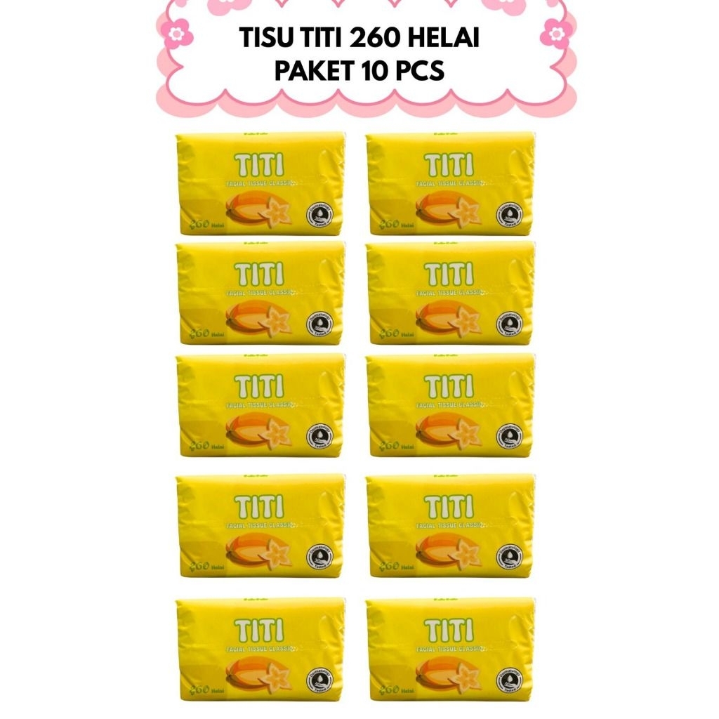 Jual Tissue TITI kuning 260 helai isi (10 pcs) | Shopee Indonesia