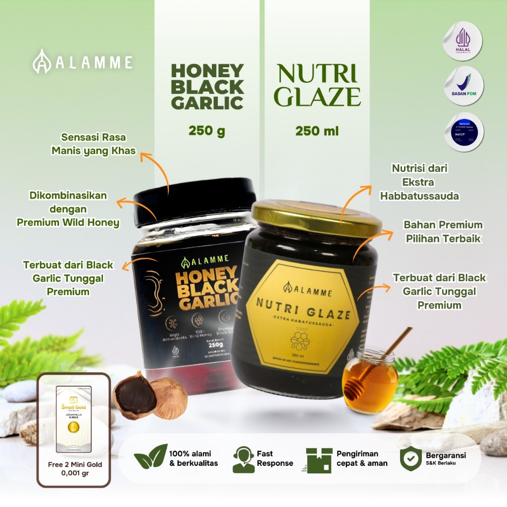 Jual Alamme - Paket Best Seller Black Garlic Honey 250gr & Nutri Glaze ...