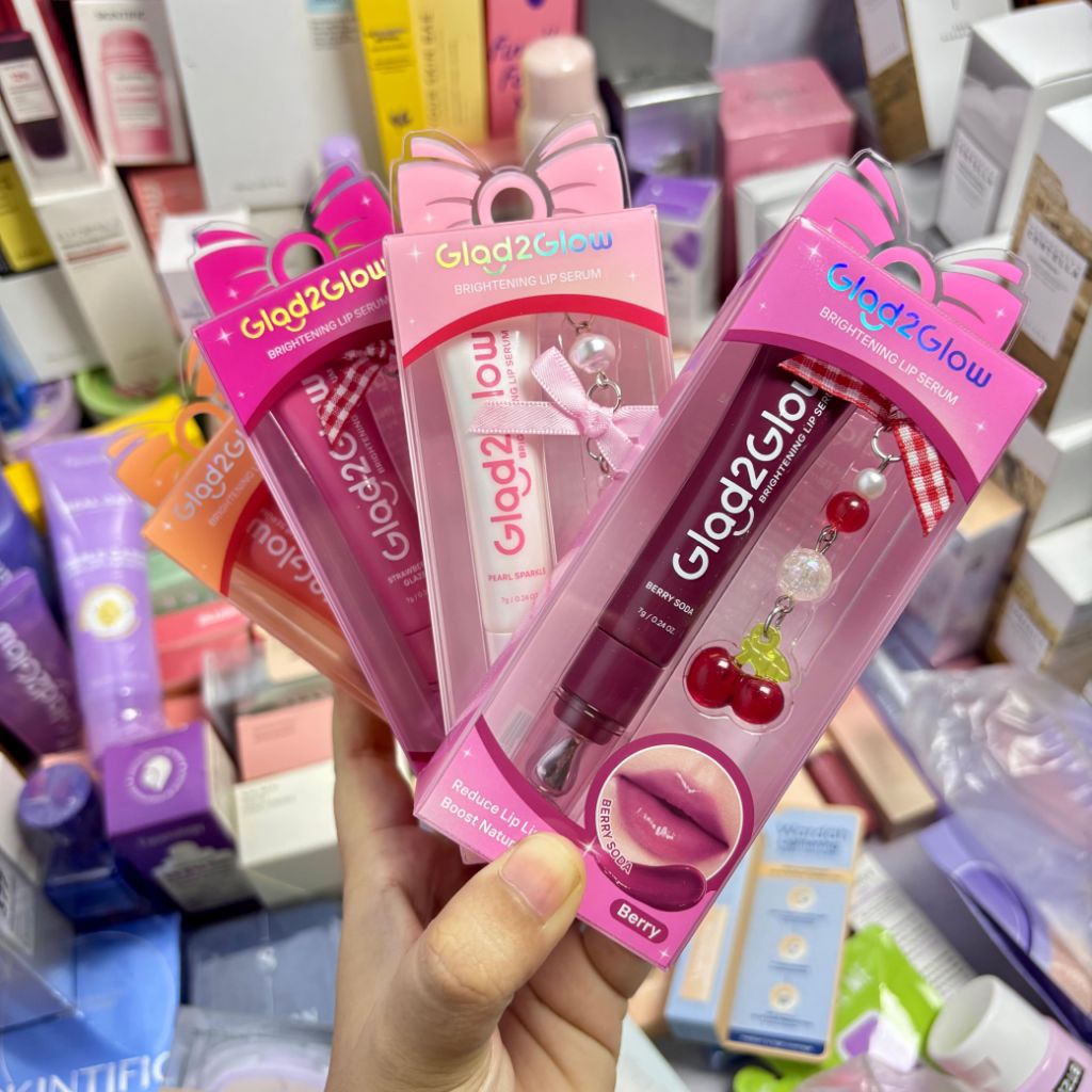 Jual G2G GLAD2GLOW Brightening Lip Serum Strawberry Glaze Berry Soda ...