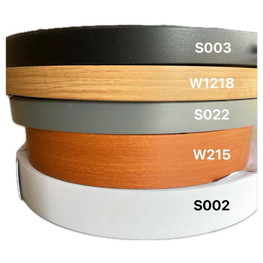 Jual TACO EDGING HPL PVC 22mm 42mm - WHITE DOFF, HITAM DOFF, ABU, BROWN ...