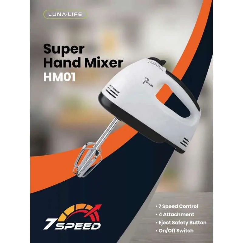 Jual MIXER LUNALIFE HM01 | Mixer Tangan Lunalife HM01 Daya 100Watt ...