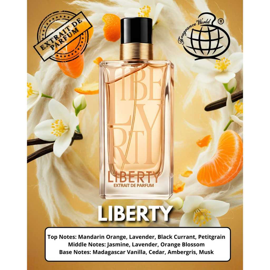 Jual Liberty extrait de parfum 100ml by Fragrance World | Shopee Indonesia