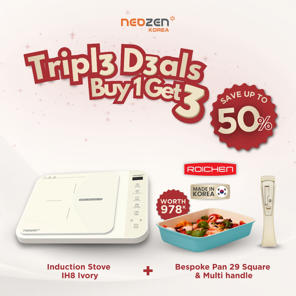 Jual Buy1 Get3 - Neozen Induksi IH8 / Lunch Box / Garment Steam / Wafel ...