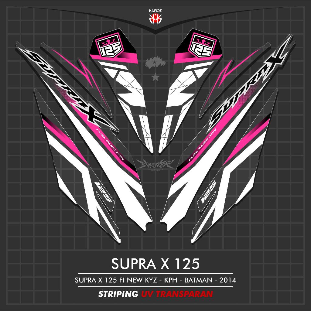 Jual STRIPING UV TRANSPARAN SUPRA X 125 NEW FI X26 STIKER STICKER ...