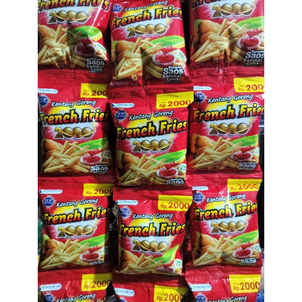 Jual French Fries 2000 Kentang Goreng ( 1 Renceng isi 10 Pcs ) | Shopee ...