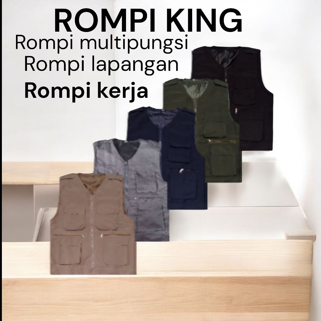 Jual Romi king Rompi multifungsi Rompi Lapangan Rompi TACTICAL Rompi ...