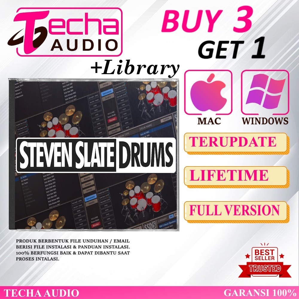 Jual Steven Slate Drums 5.5 Virtual Drum MAC/WIN | Shopee Indonesia