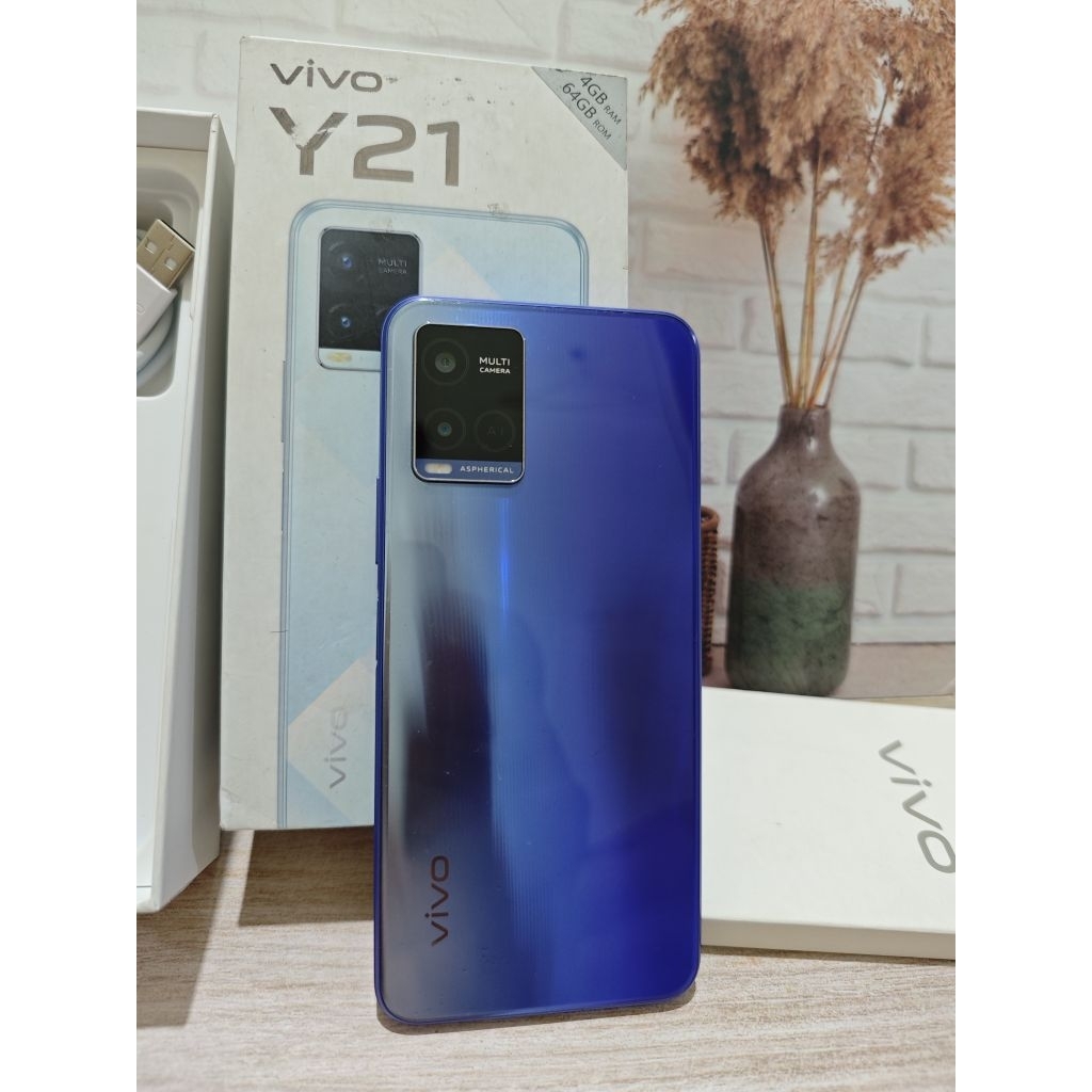 Jual Vivo y21 4/64 garansi resmi second | Shopee Indonesia