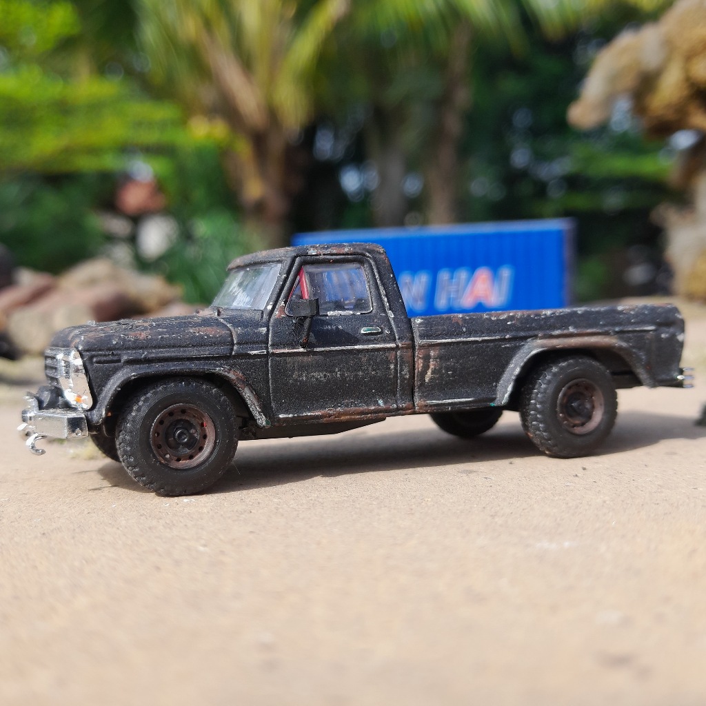Jual greenlight ford f250 custom junk rosok black | Shopee Indonesia