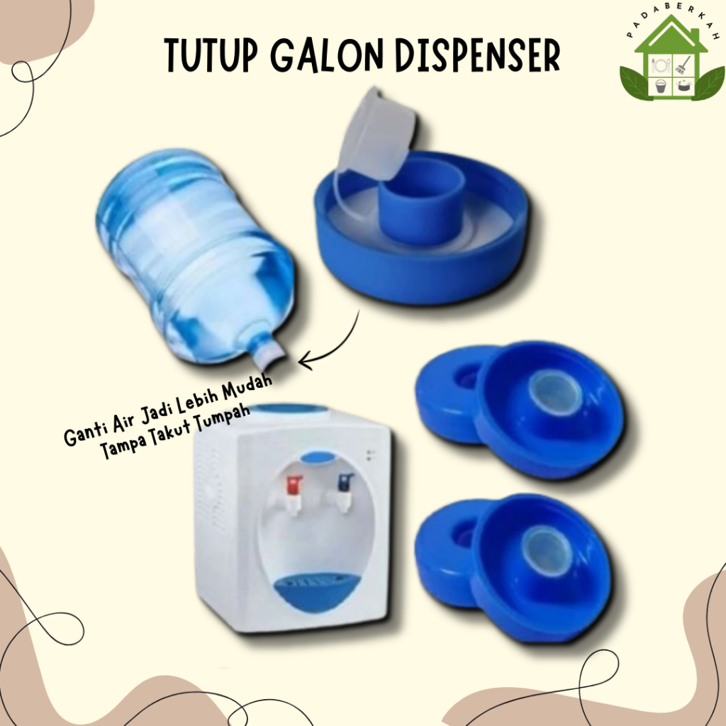 Jual Tutup Galon Dispenser Anti Tumpah Efektif Efisien Tutup Galon Aqua ...