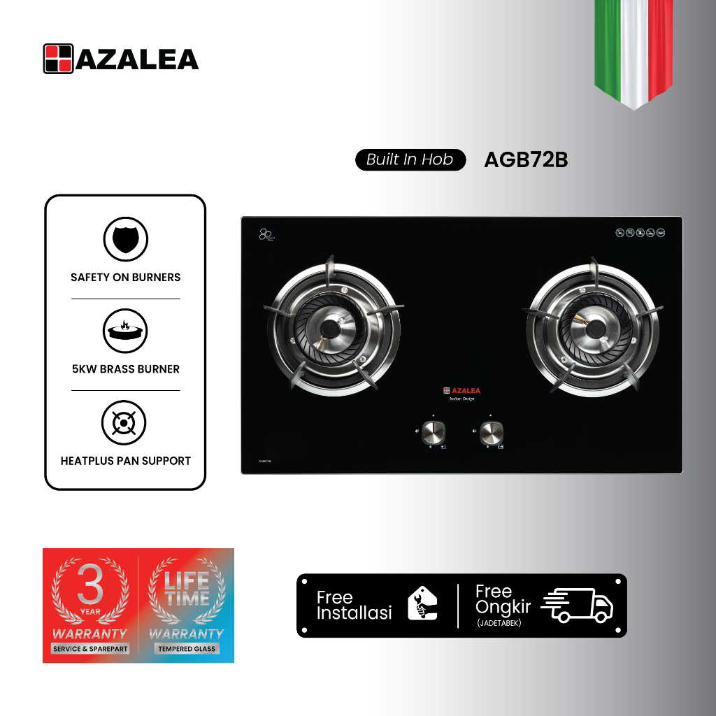 Jual AZALEA Kompor Tanam AGB72B - Gas, Cooker | Shopee Indonesia