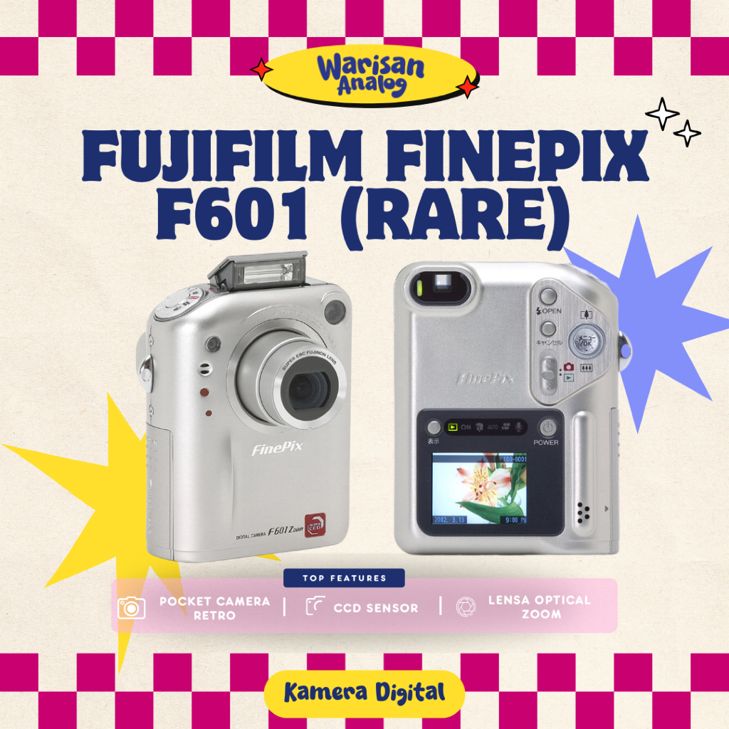 Jual DIGICAM FUJIFILM FINEPIX F601 (RARE) DIGITAL CAMERA KAMERA DIGITAL ...