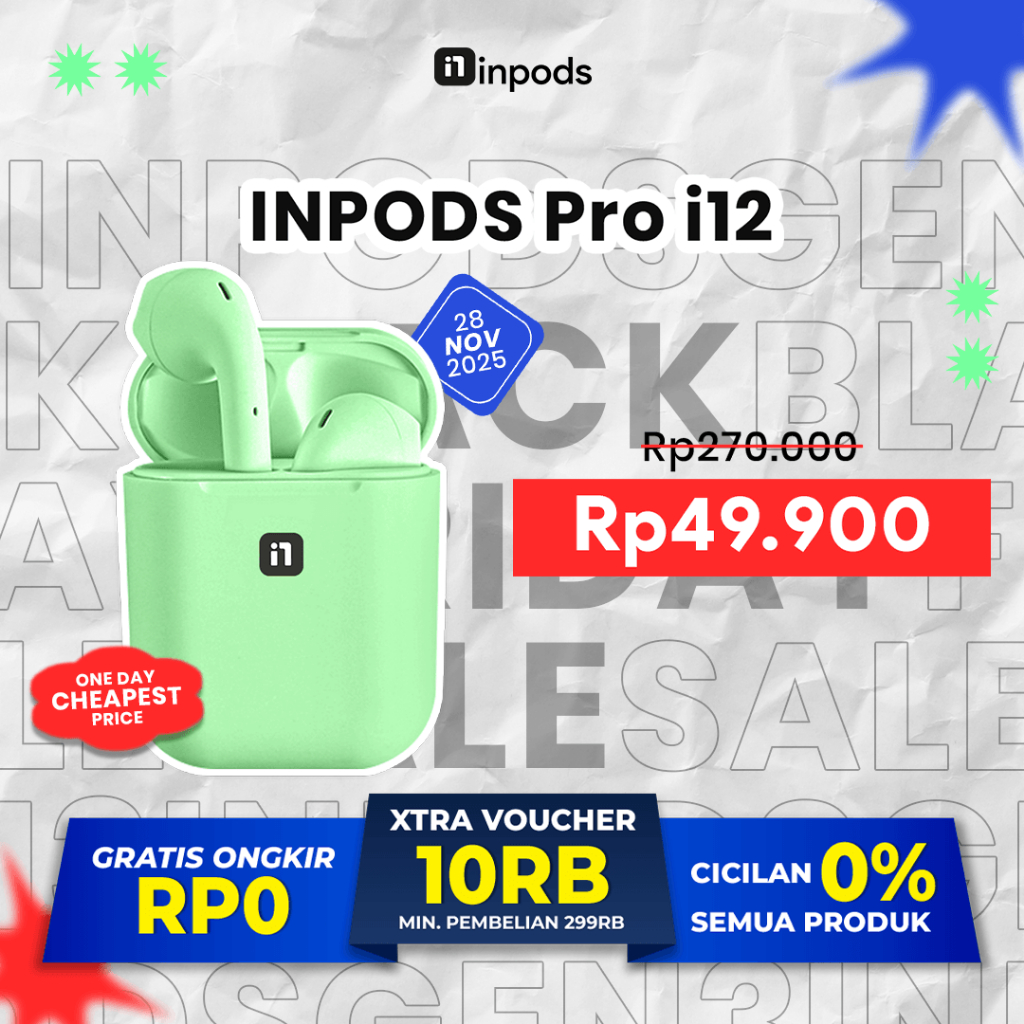 Jual InPods 12 Navy Blue Classic Series TWS i12 - Headset Bluetooth TWS ...