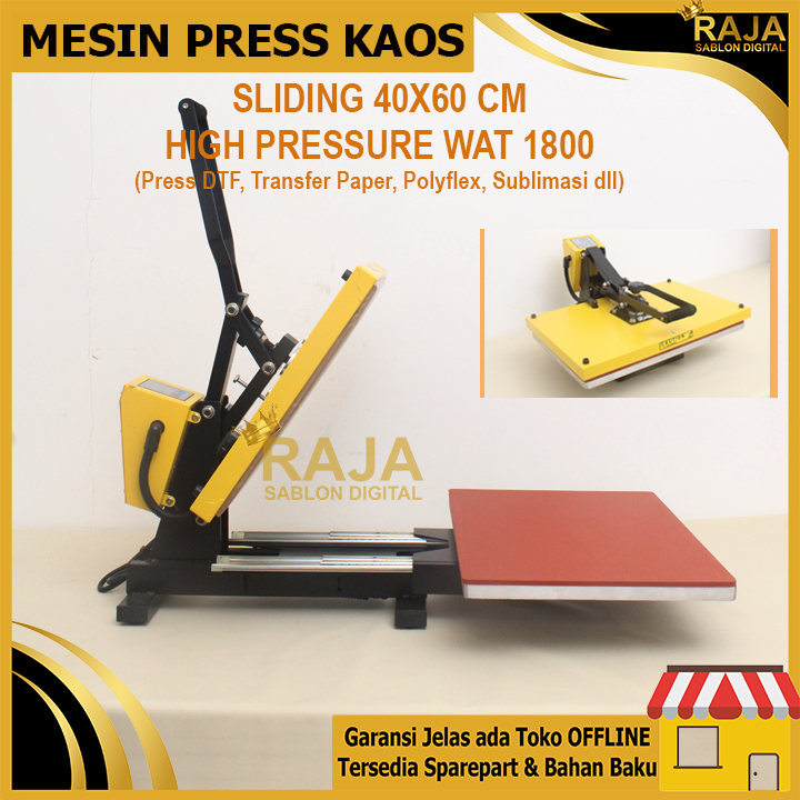 Jual Mesin Press Sablon Kaos Sliding / Slide 40x60 cm | Mesin Press ...