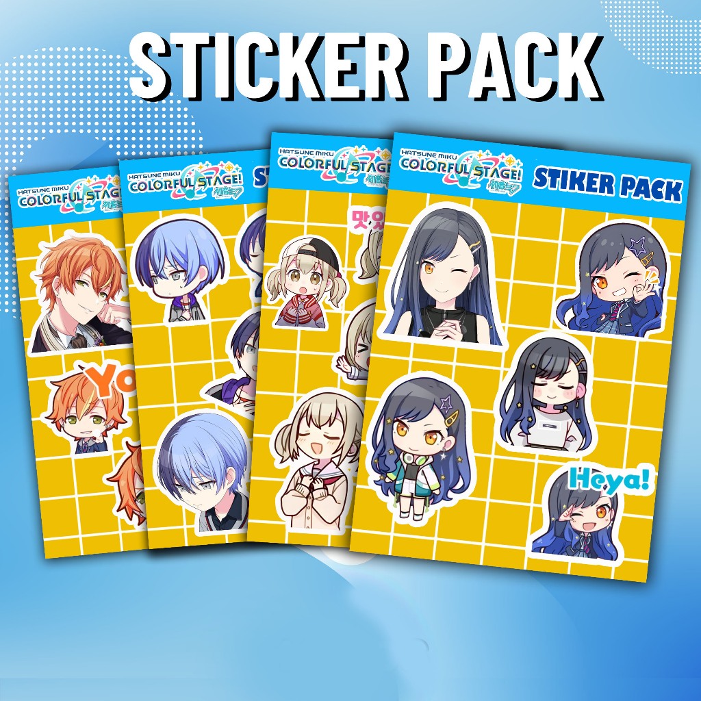 Jual Sticker Pack AKITO SHINONOME,AOYAGI TOYA,KOHANE AZUSAWA,SHIRAISHI ...