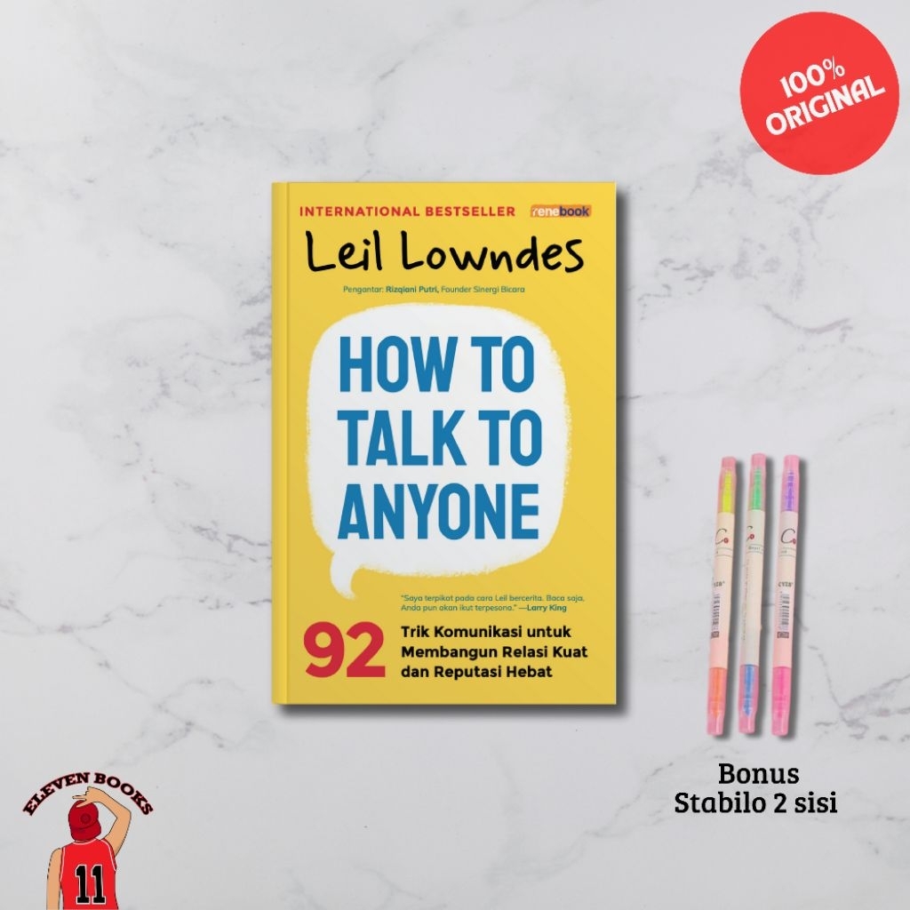 Jual Eleven Books Buku Terjemahan How to Talk to Anyone - Leil Lowndes ...