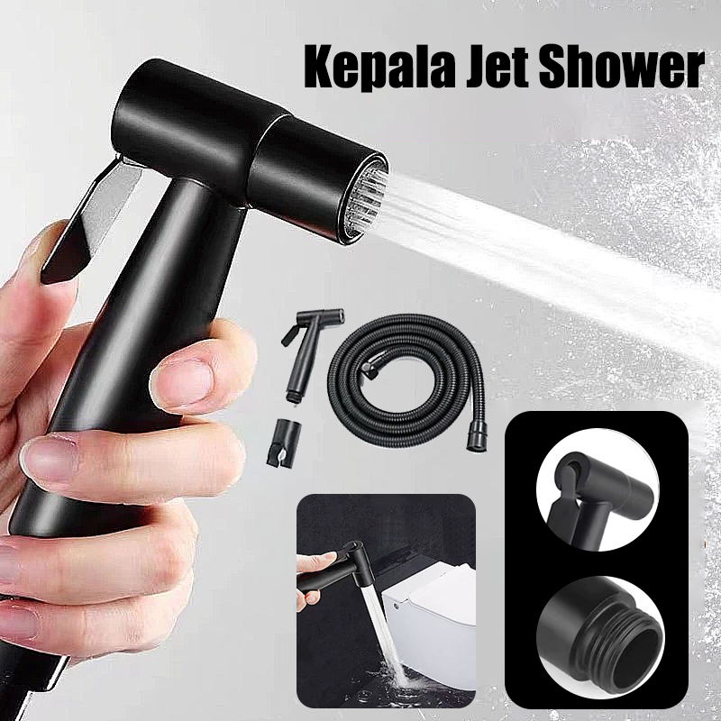 Jual Serbaguna Jet Shower Toilet Hitam Bidet Shower Tegangan tinggi ...
