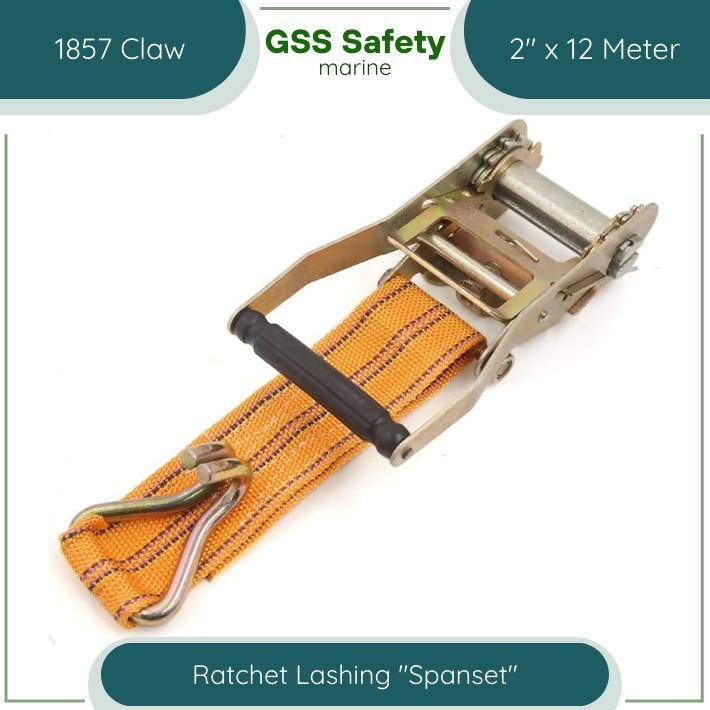 Jual Ratchet Lashing "Spanset" 2" x 12 Meter (1857 Claw) | Shopee Indonesia