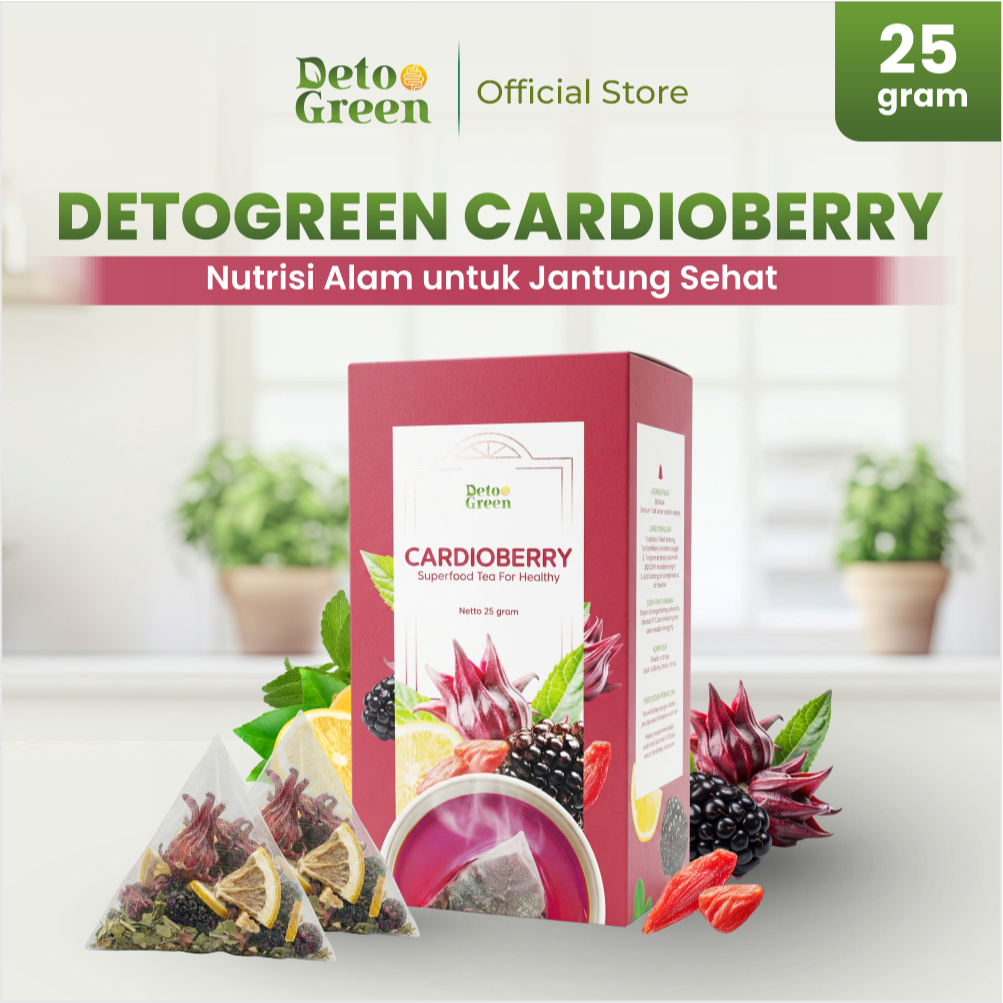 Jual [ NEW LAUNCH ] DETOGREEN CARDIOBERRY Minuman Teh Herbal Membantu ...