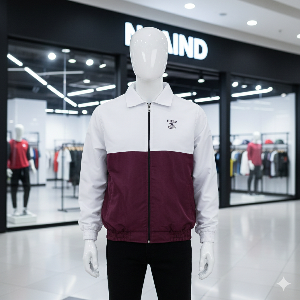Jual Nsa Ind Tracksuit tracktop Jacket casual Slavik maroon white ...