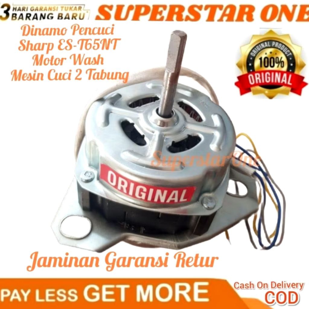 Jual Dinamo Pencuci Sharp ES-T65NT Motor Wash Mesin Cuci 2 Tabung ...