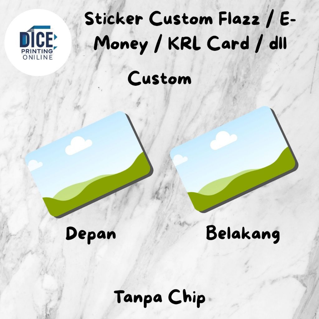 Jual CUSTOM STIKER CARD E-MONEY / FLAZZ / ATM CARD | Shopee Indonesia