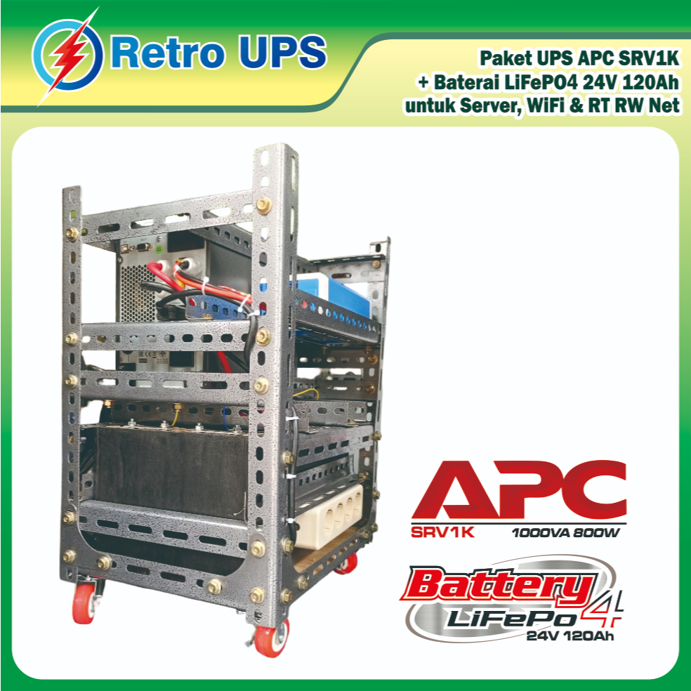 Jual Paket Backup Listrik Server Wifi RT RW Net UPS ModifAPC Easy UPS ...