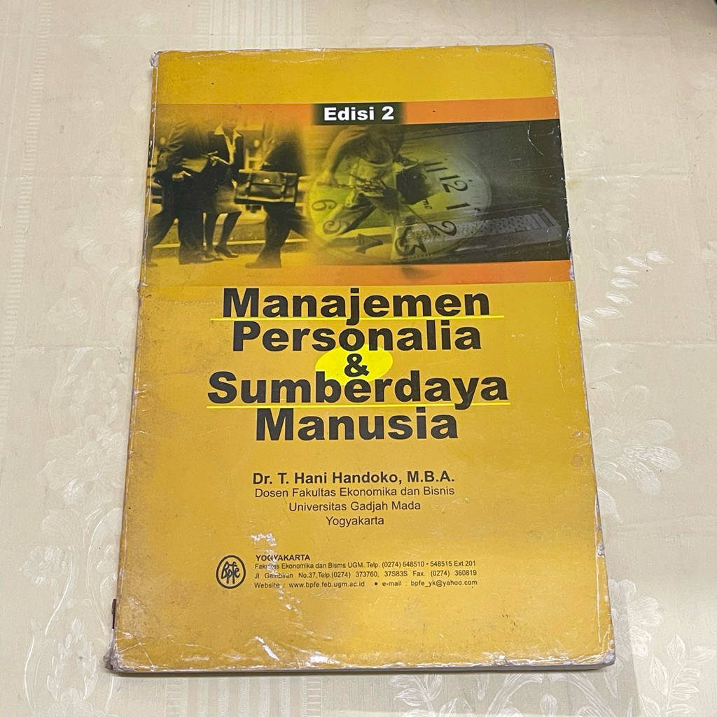 Jual Buku Manajemen Personalia dan Sumberdaya Manusia oleh DR T Hani ...