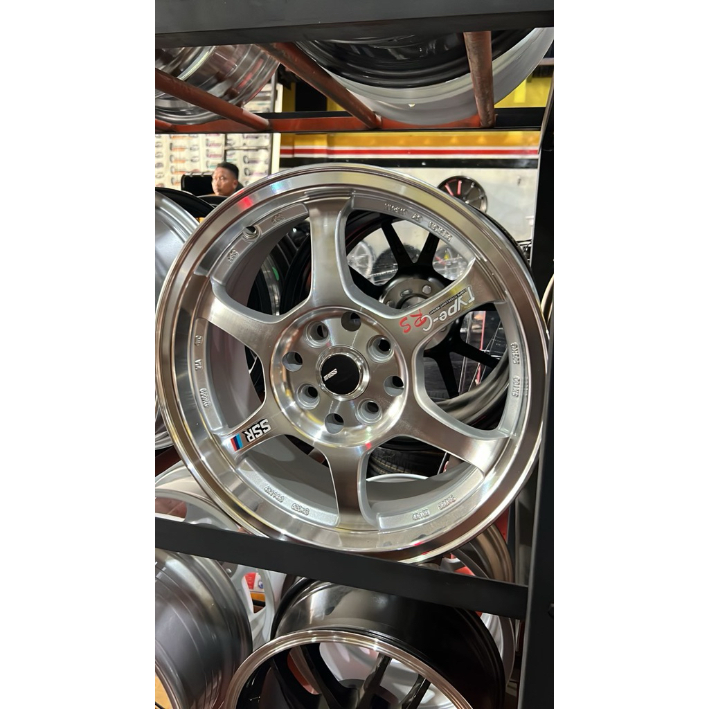Jual SSR TYPE C POLISH 15x6.5 +40 , 8x100/114,3 | Shopee Indonesia