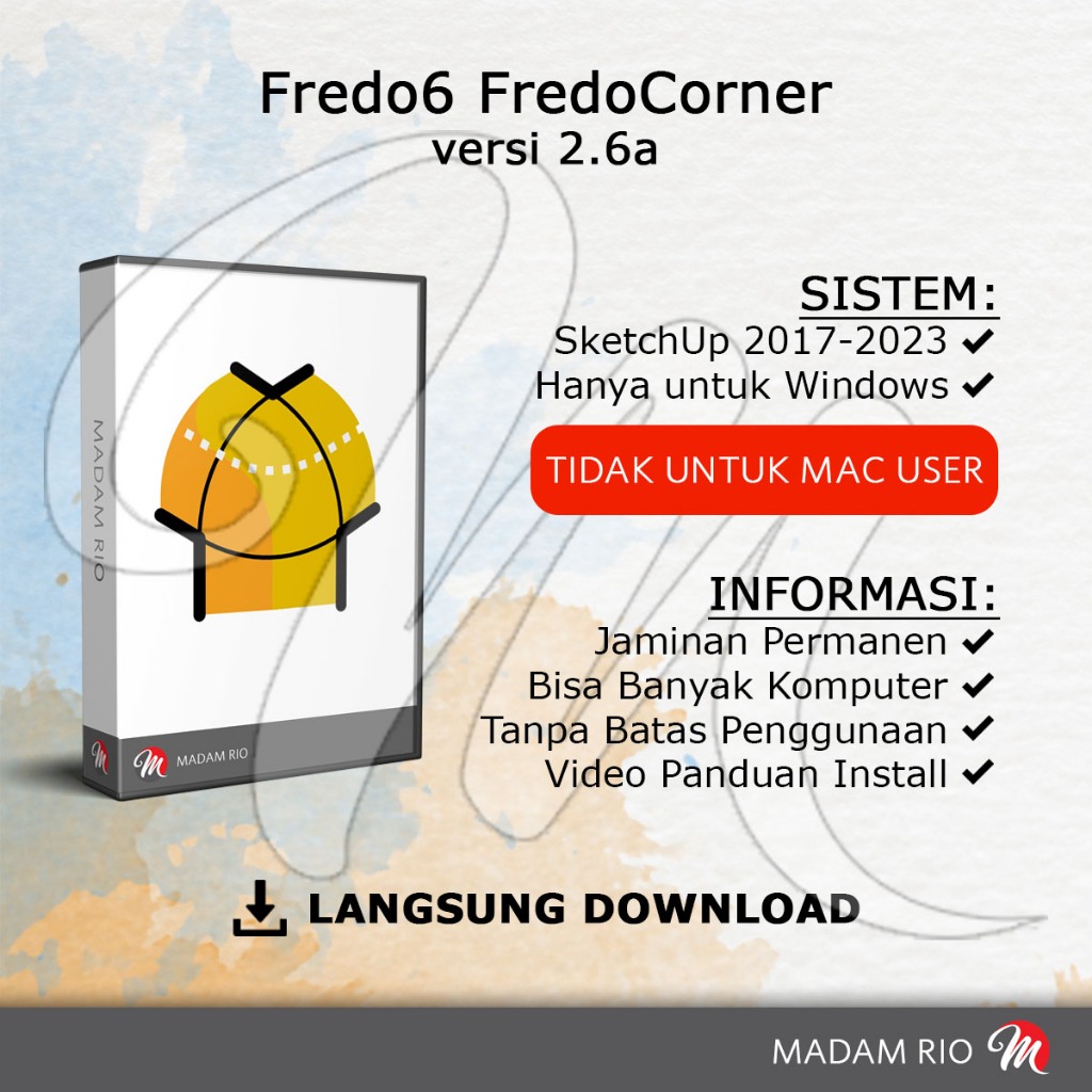 Jual Fredo6 FredoCorner atau Fredo Corner Plugin SketchUp 2017-2023 ...