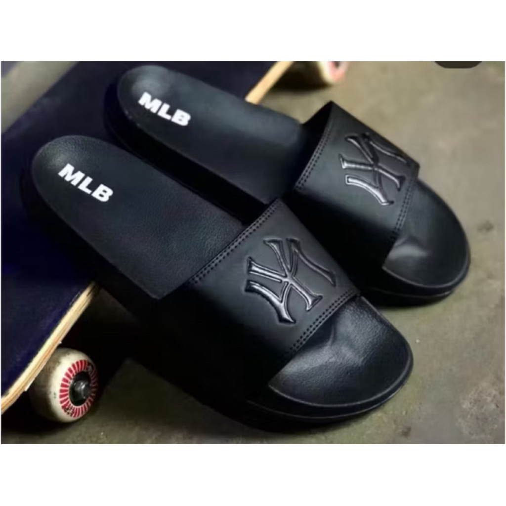 Jual Sandal slop NY mlb pria wanita sendal slide cowo cewe anti slip ...
