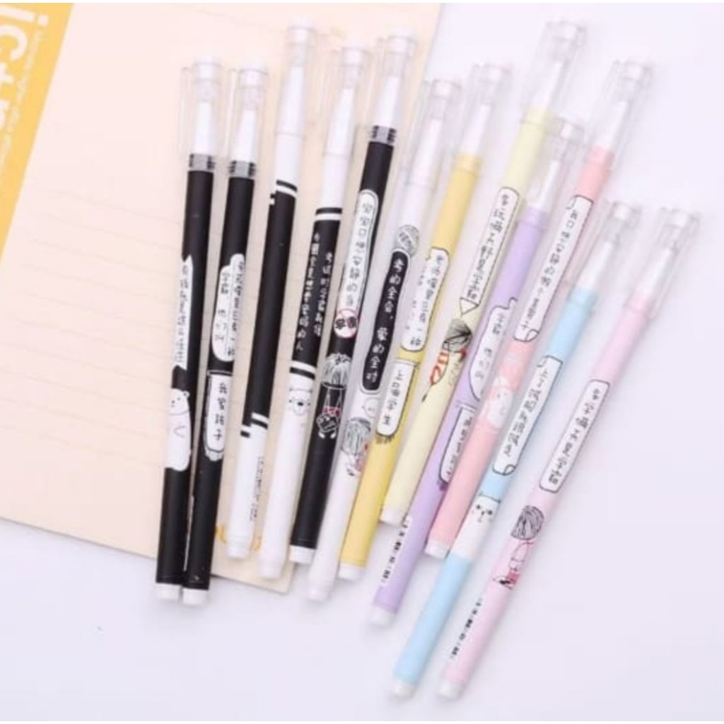 Jual Pulpen Gel / Pulpen Aksen Japanses Pelajar & Kantor / Pulpen ...