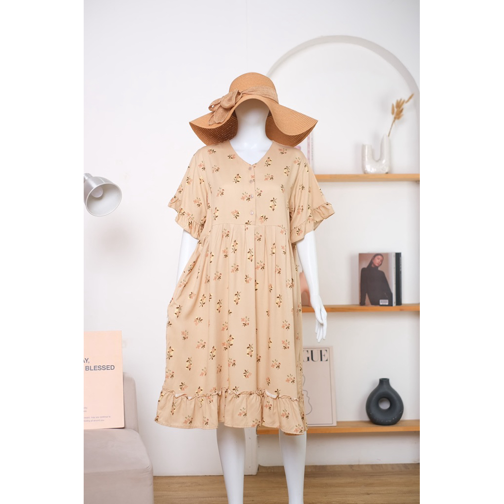Jual Lula dress homedress busui friendly daster cantik kekinian baju ...