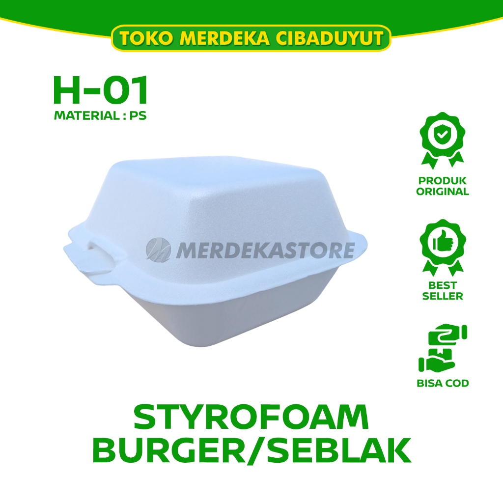 Jual Sterofoam H-01 Burger/Seblak Anti Bocor | HARGA PER 1 PCS | Shopee ...