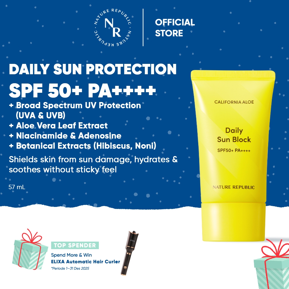 Jual NATURE REPUBLIC California Aloe Daily Sun Block Spf50+Pa++++ (ED ...