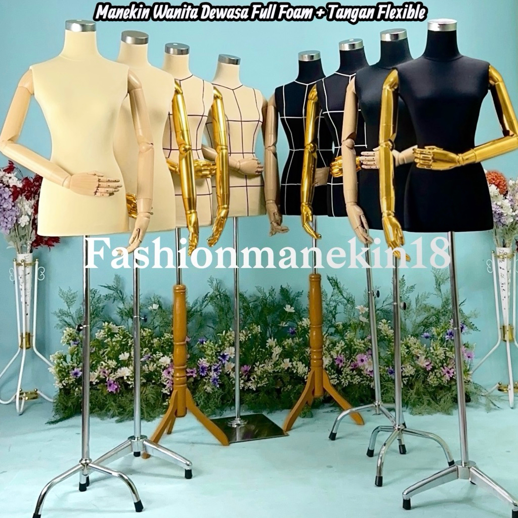 Jual MANEKIN TUSUK JARUM WANITA DEWASA TANGAN FLEXIBLE - PATUNG ...