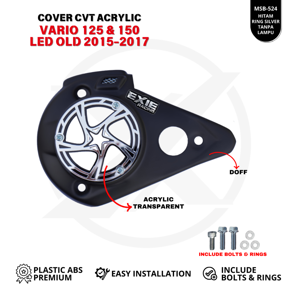 Jual Cover CVT Akrilik Honda Vario 125 & 150 Old Led Tahun 2015-2017 ...
