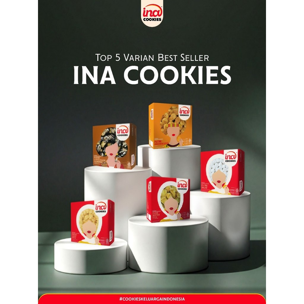 Jual Ina Cookies Kue Kering Keluarga Homemade Terkenal HALAL | Shopee ...