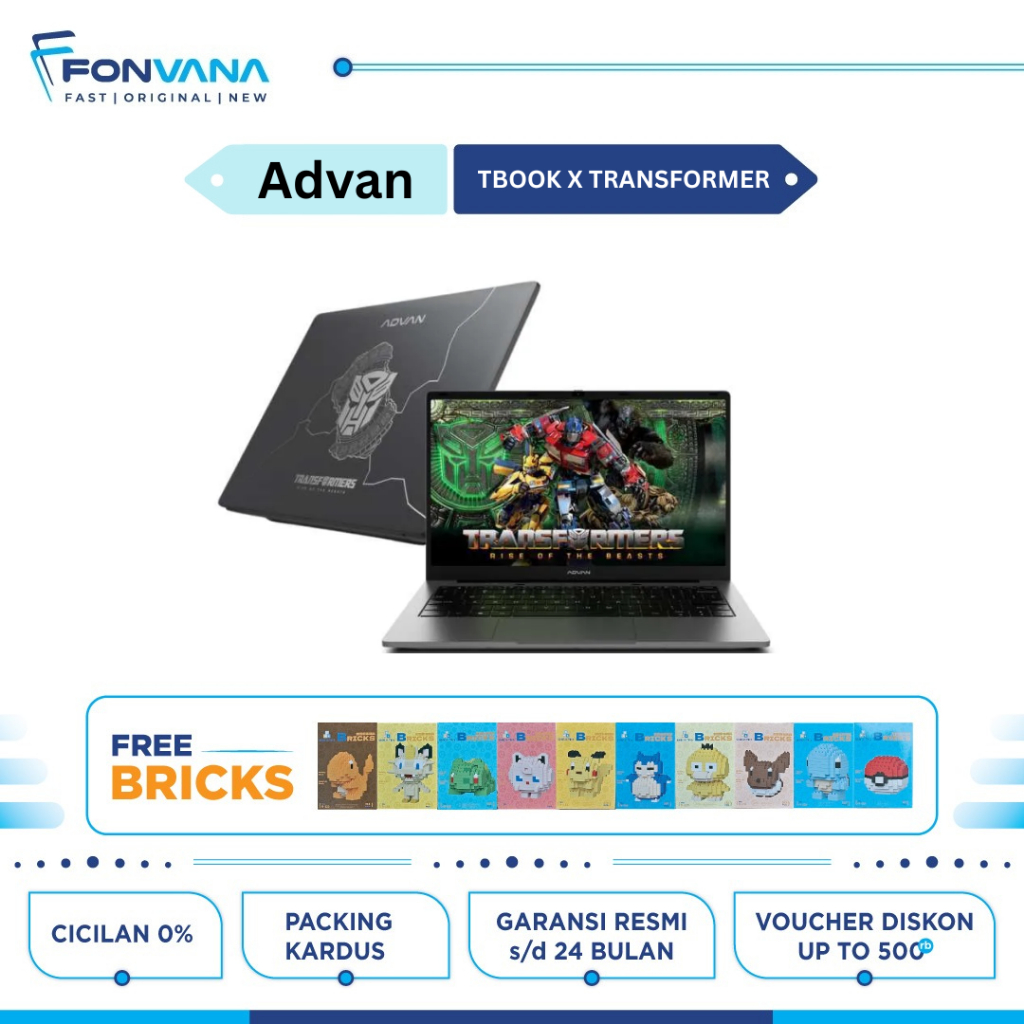 Jual Advan Laptop TBook x Transformers Intel N100 Windows 11 14 Inch ...