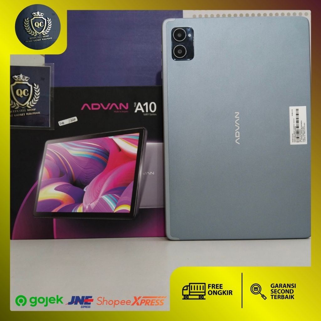 Jual ADVAN TAB A10 4/64 SECOND FULLSET | Shopee Indonesia
