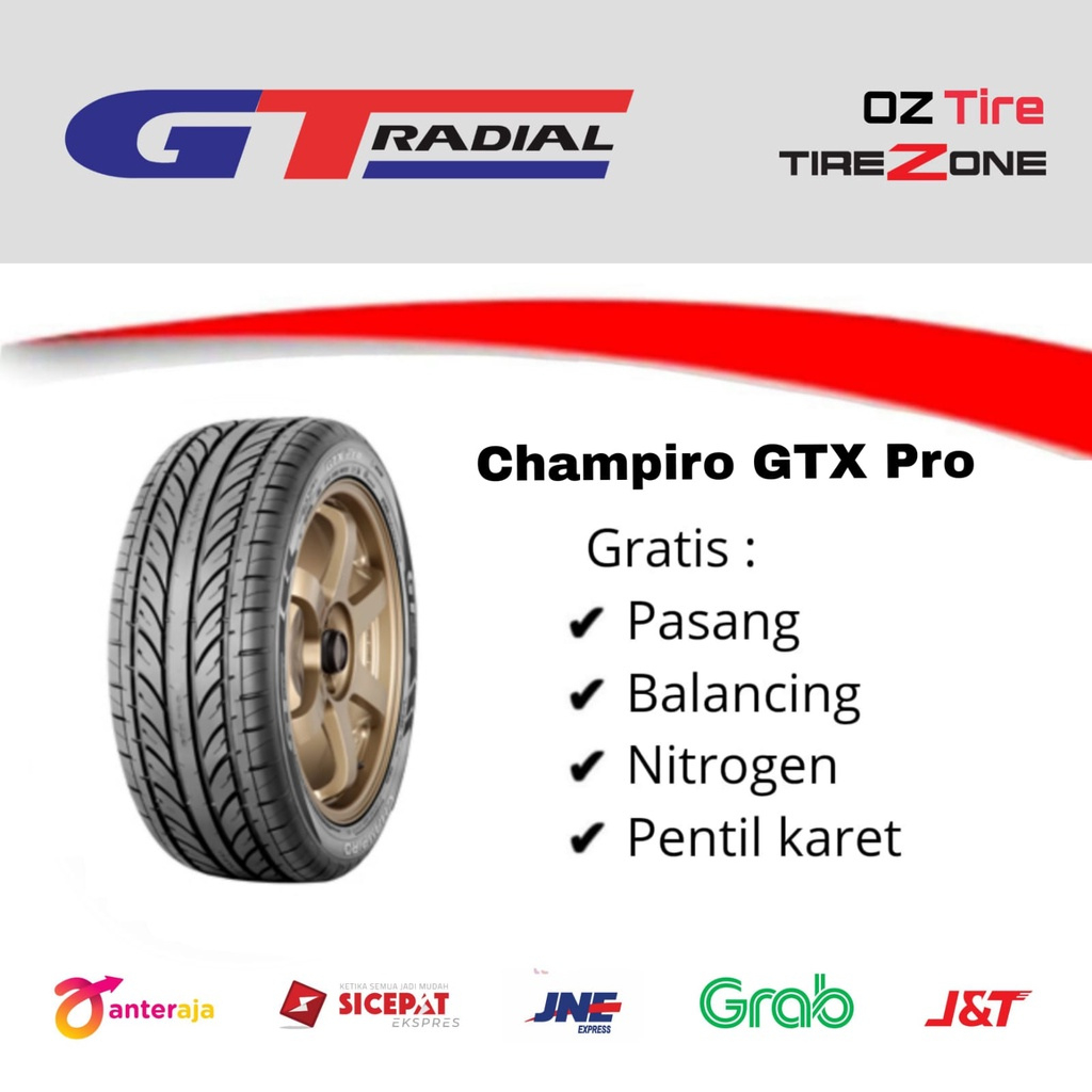 Jual Ban Mobil GT Radial 185/55 R15 Champiro GTX Pro Ban Mobil Brio ...