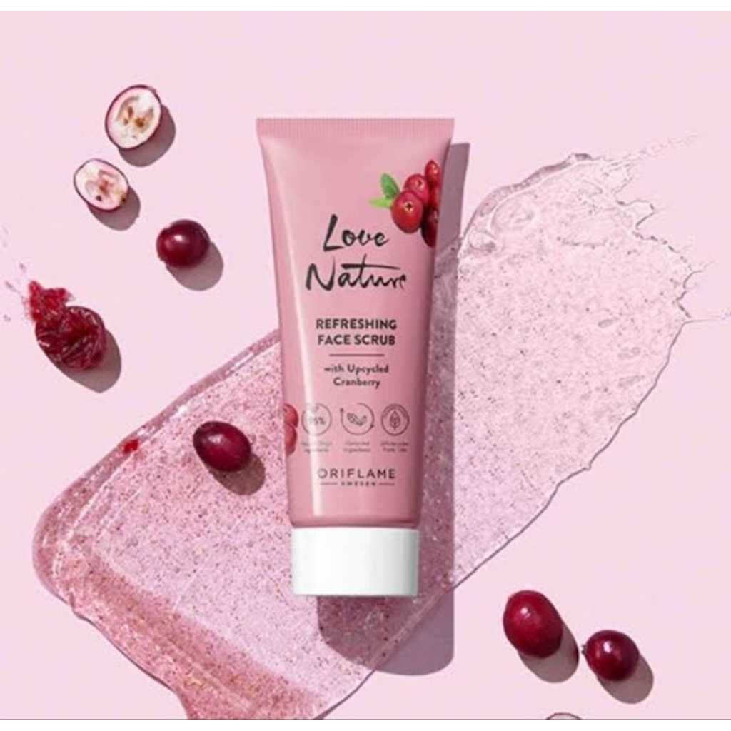 Jual Love Nature Scrub Refreshing Face Scrub Wi5h Cranberry 30ml ...