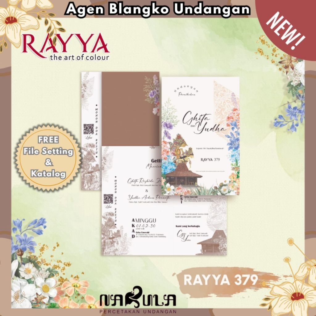 Jual Blangko Undangan Rayya 379 | Blangko Undangan | Blangko Kosong ...